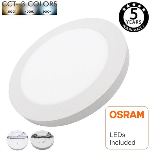 18W LED Ceiling Light - ADJUSTABLE SELECTABLE COLOR - CCT